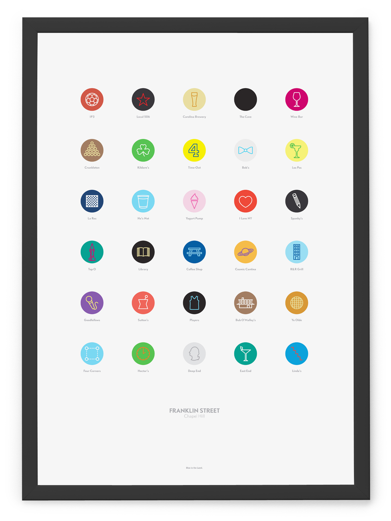 ‘Franklin Street is Iconic’ Special Edition Print | Blue is the Land